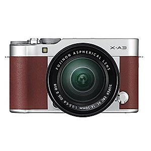 Fujifilm X-A3 Mirrorless Camera XC16-50mm F3.5-5.6 II Lens Kit - Brown