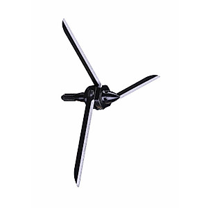 Bullhead 3 Blade Arrow Broadhead (Pack of 3), 125-Grain/4-Inch