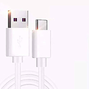 (2 Pack) Short USB C Cable, 5 inch USB C to A Cable Charge Cable White (white-5inch)