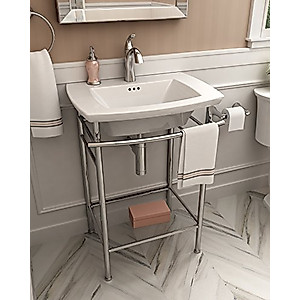 American Standard 445001.02 Edgemere Bathroom Console Table Top-Center Hole Only, White
