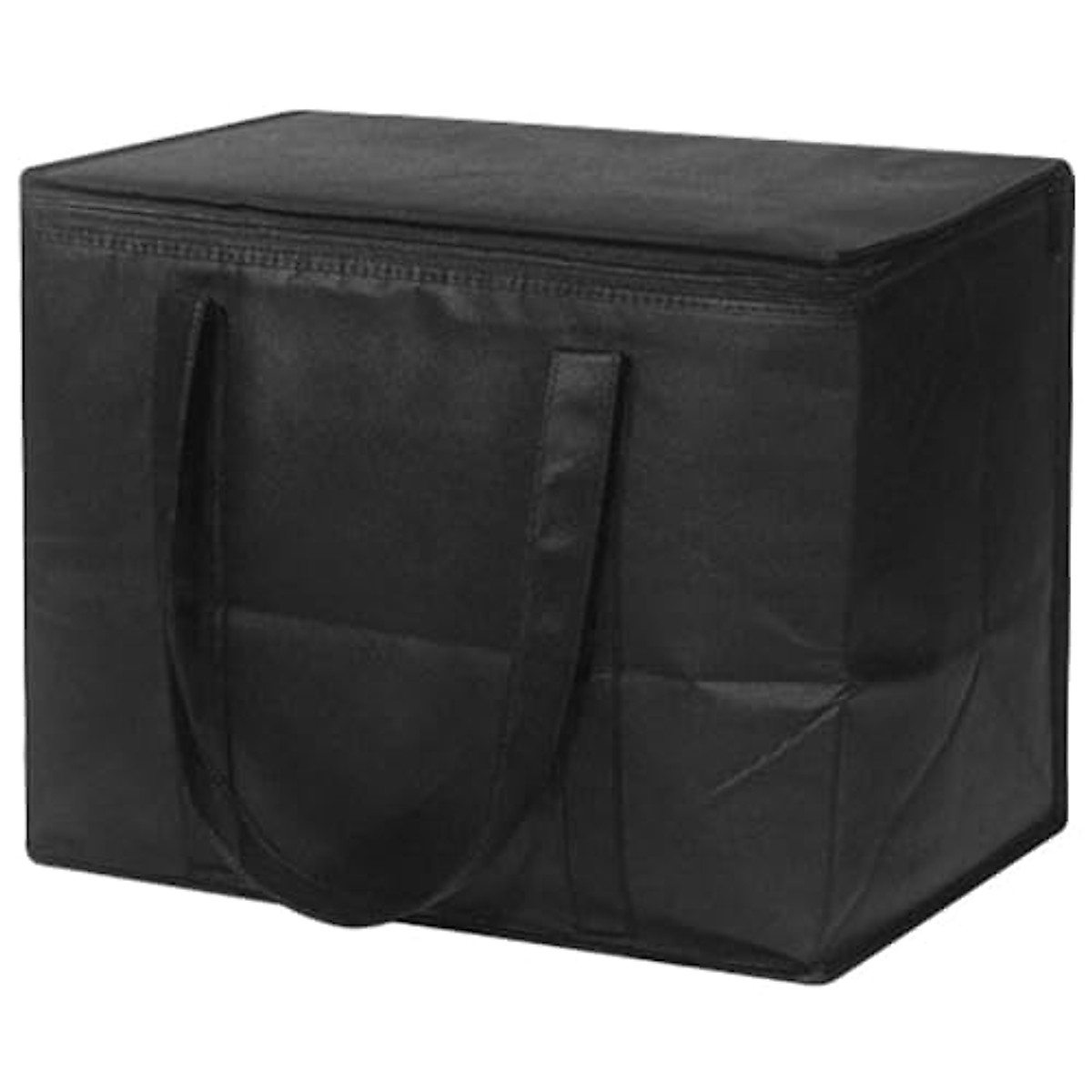 Kichvoe Insulated Food Cooler Bags Non-woven Thermal Food Tote Bags Catering Pizza Bags Food Carrying Bag with Bottom Board for Food Warm Outdoor Picnic