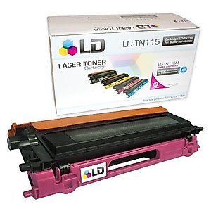 LD Products Remanufactured Toner Cartridge Replacement for Brother TN115M High Yield (Magenta)