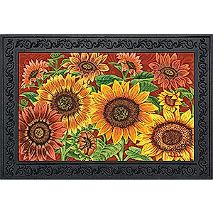 Briarwood Lane Colorful Sunflowers Fall Doormat Welcome Autumn Floral Indoor Outdoor 30" x 18"