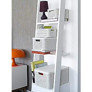 Curver | Set of 3 Style S Storage Boxes + Lids, White, Plastic