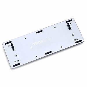 DROP Shift Mechanical Keyboard — Full-Size 1800 Layout (99 Key), Kailh Hotswap Switches, Programmable, Backlit RGB, USB-C, Doubleshot PBT Keycaps, Aluminum, Tactile (Gray, Halo Clear)