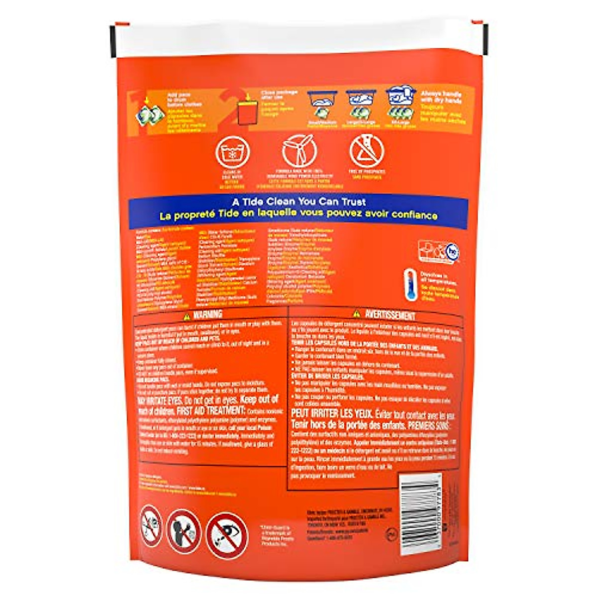 Tide PODS Downy HE Turbo Laundry Detergent Pacs, April Fresh Scent, 32 Count Bag