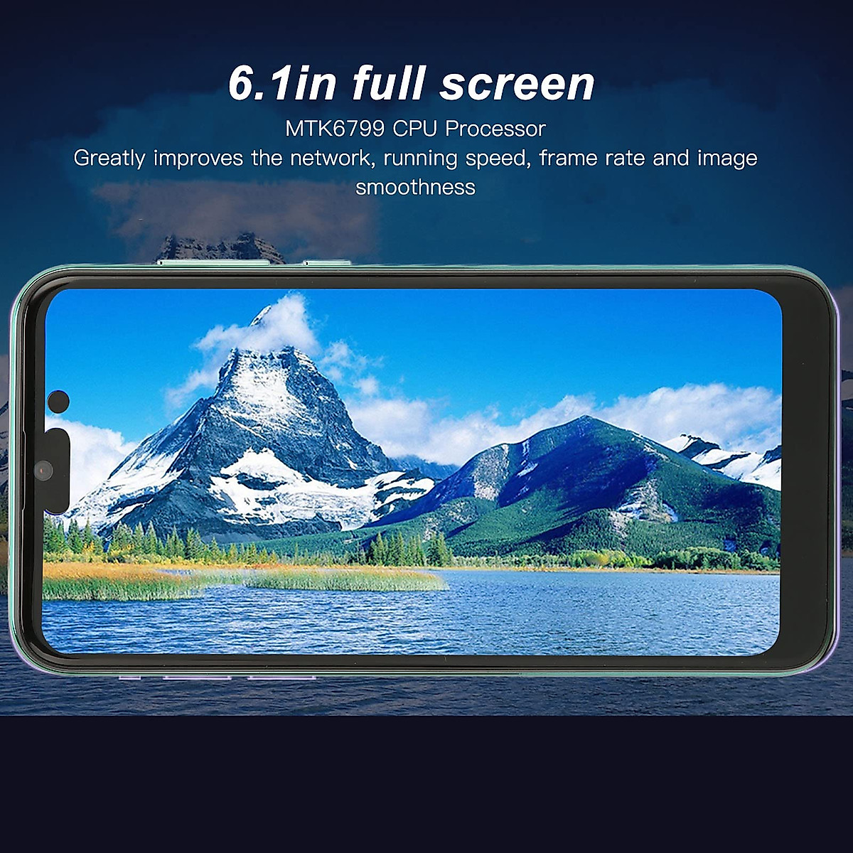 GLOGLOW 4GB RAM Mobile Phone Ultrathin 3500mAh WiFi 6.1 Inch Unlocked Smartphone Dual Card Dual Standby Call Clear Pixels (Green)