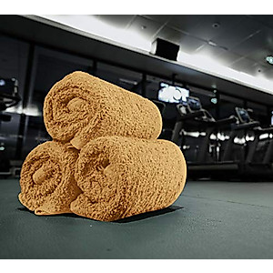 Utopia Towels Cotton Washcloths Set - 100% Ring Spun Cotton, Premium Quality Flannel Face Cloths, Highly Absorbent and Soft Feel Fingertip Towels (240 Pack, Beige)