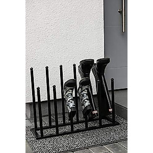 Boot Rack for Boot Storage - This Boot Rack Organizer is Ideal for Tall Boots, Cowboy Boots, Rain Boots, Walking Boots, Sports Boots, Shoes & Sneakers. Boot Storage Rack for Upto 6 Pairs of Shoes & Boots.