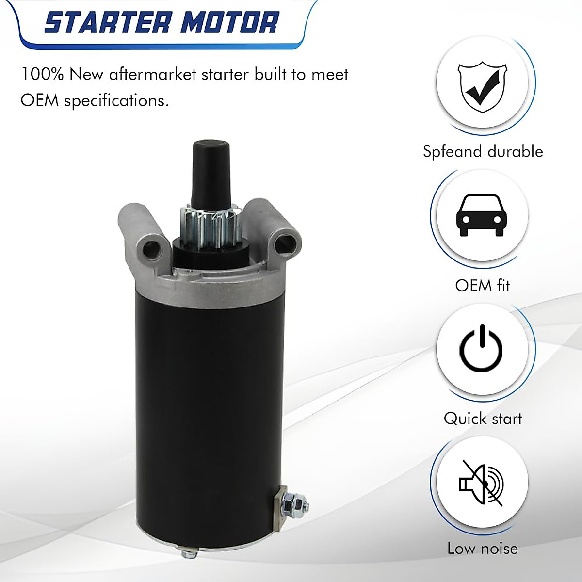 Kohler 7000 Series Starter Motor Replacement KT715 KT725 KT730 KT735 Courage Twin SV710 SV715 SV720 SV730 SV735 SV740,20HP 23HP 25HP 27HP 1999-1140051 3209801 3209803 3209804 3209808