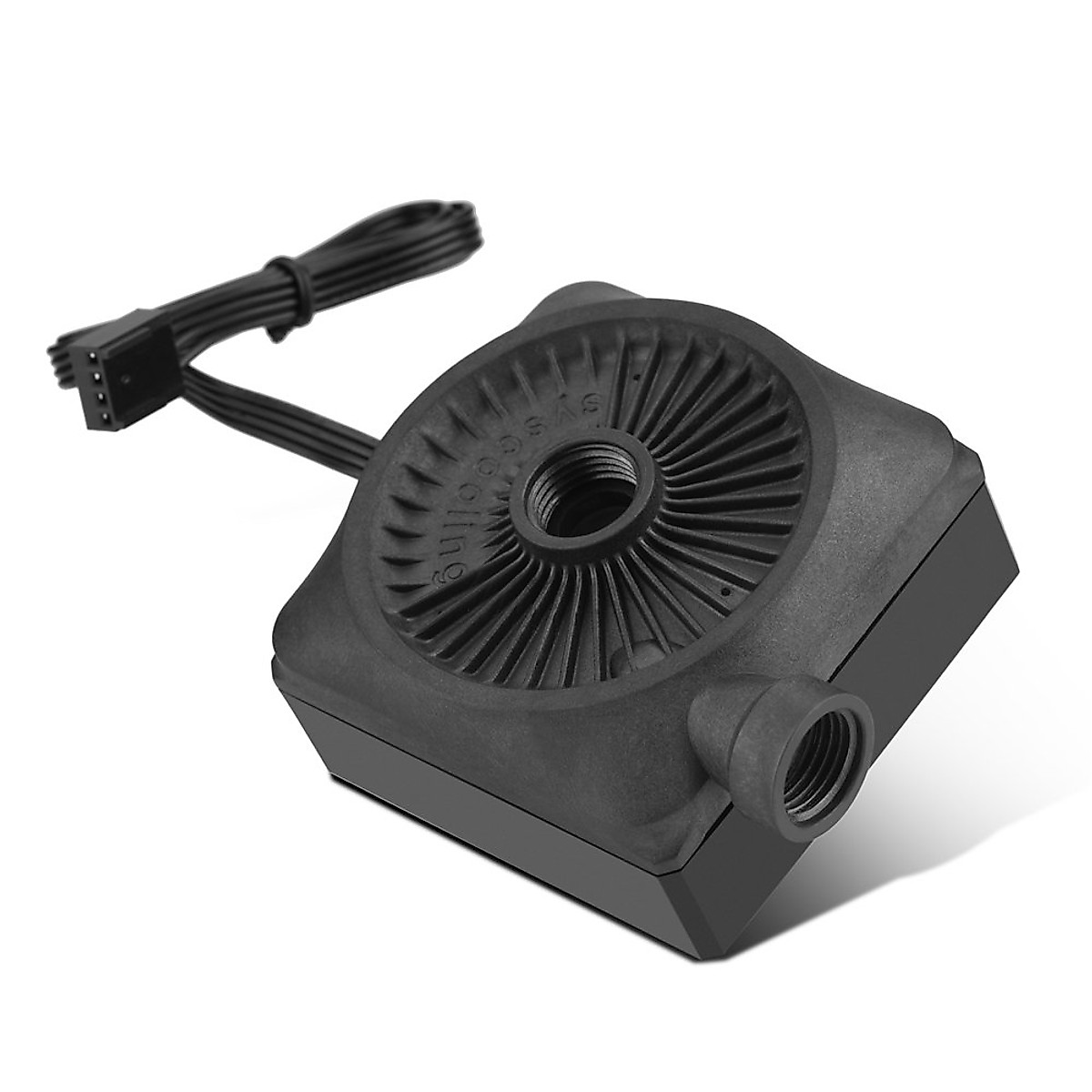 CPU, DC 12V 500L/h G1/4 Thread 25dB Ultra-Quiet CPU Pump PMW Adjustment with Back Adhesive, for Computer Water Cooling System