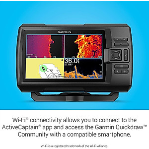 Garmin Striker Vivid 7sv Bundle with Transducer and Protective Cover, 7-inch Color Fishfinder, Vivid Scanning Sonar Color Palettes 010-02553-00