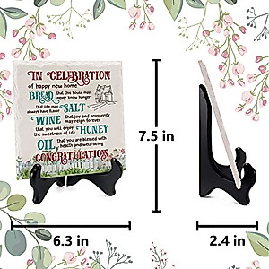 House Warming Gifts New Home, Housewarming Gifts for Happy New Home, New House Decorations Plaque, First Home Gifts from Neighbor, Friends