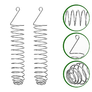 HANABASS Bird Toy Birds Feeder Bird Food Holder 2Pcs Stainless Steel Parrot Feeders Bird Feeding Devices Pet Feeding Supplies Backyard Feeding Supplies Stainless Steel Parrot Feeder Outdoor Toys