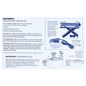 Lees Aquarium Herphaven Rectangle Reptile Carrier