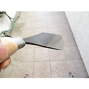 Crude - Premium Heavy Duty Cleaver Meat Chopping Knife, 9 inch, Carbon Steel, Handmade