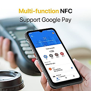 UMIDIGI Bison X10G Rugged Smartphone, NFC, T-Mobile, 4+64G, Rugged Cell Phone Unlocked, IP68/IP69K Waterproof, Android 11, 6.53" FHD Screen, 6150mAh Battery, 4G Dual SIM