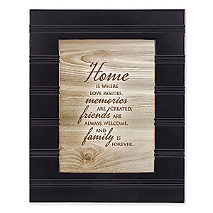 Cottage Garden Home Is Where Love Resides Black Beaded Board 5 x 7 Table Top and Wall Photo Frame