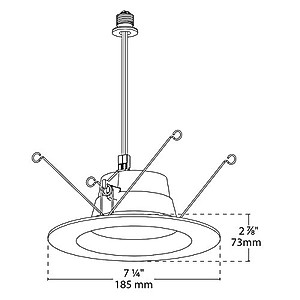 BAZZ Smart Home 6-in. Wi-Fi RGB LED Conversion Kit