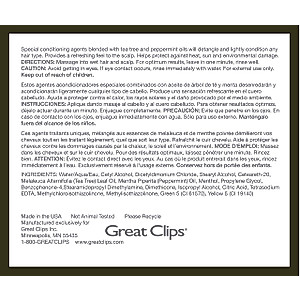 GREAT CLIPS Solutions Tea Tree Conditioner 12 fl oz | Tea Tree and Peppermint Oils | Detangle and Condition | For All Hair Types