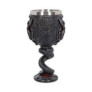 Nemesis Now Baphomet Goblet 16cm, Resin w/Stainless Steel, Black