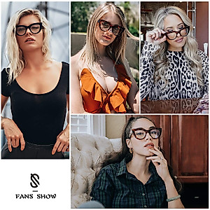 SOJOS Blue Light Blocking Glasses Retro Vintage Cateye Eyeglasses for Women Plastic Frame Hipster Party SJ5025 with Tortoise Frame/Anti-Blue light Lens
