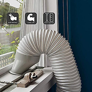 TURBRO Portable Air Conditioner Exhaust Hose, 5.9 Inch Diameter Counter Clockwise, 78 Inch Length