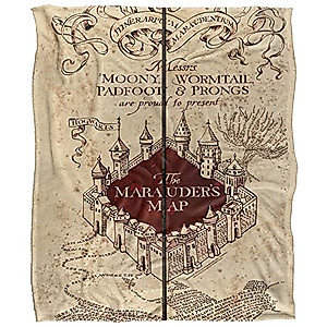 Harry Potter Marauder's Map Officially Licensed Silky Touch Super Soft Throw Blanket 50" x 60"