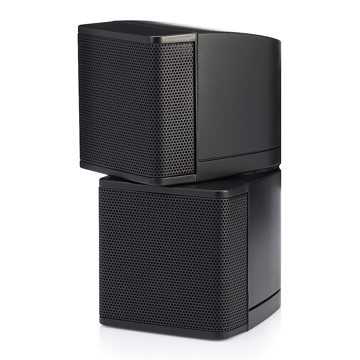 Pure Resonance Audio MC2.5B Dual 2.5” Swiveling Surround Sound Mini Cube Speaker (Pair, Black) (Without Brackets)