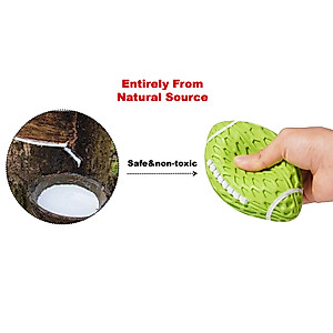 Dog Toys Ball Pet Squeaky Toys Rubber Floating Football, Interactive and Trainning Durable Chew Toys Perfect for Fetching games for Dogs, IQ Treat Ball,Best Ball For Dogs