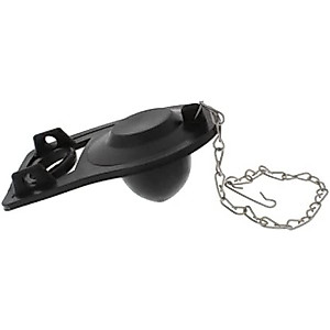 Qualihome Side Mount Toilet Handle Replacement with 2 inch Universal Toilet Flapper Replacement and Chain (Nickel Side Mount)