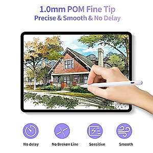 DRYMOKINI Stylus Pen 2nd Gen with Palm Rejection, Magnetic, High Precise Fine Tip Pencil for pple iPad 2018-2022 for iPad 6/7/8/9/10, iPad Air 3/4/5, iPad Mini 5/6, iPad Pro 11", iPad Pro 12.9"