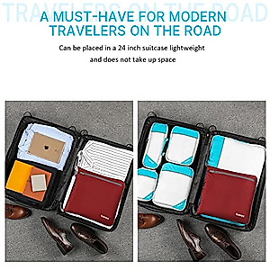 Gonex Unisex Adult Large Foldable Luggage with Shoes Compartment, Red, 100L