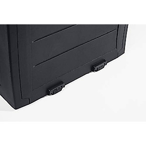 Keter Marvel Plus 71 Gallon Resin Outdoor Box for Patio Furniture Cushion Storage, Grey