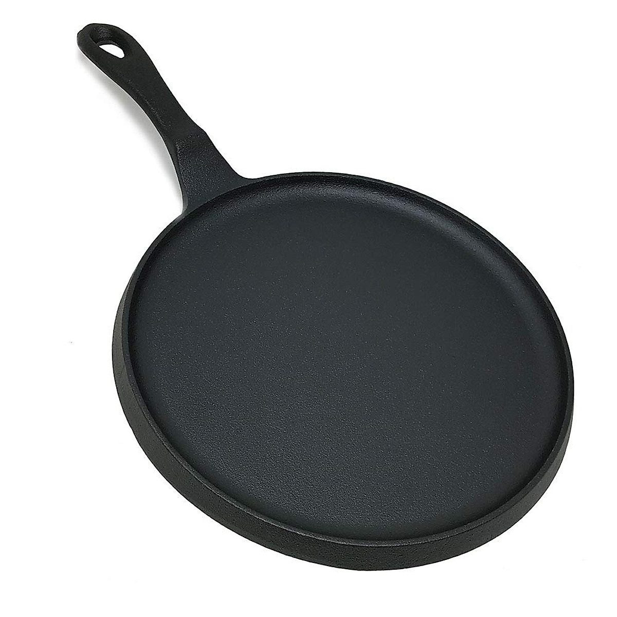 LavoHome Cast Iron Comal 10" - Heavy Duty Pre-Seasoned Round - Tortillas Pancakes Chapati Omelets Crepes Pack of 2
