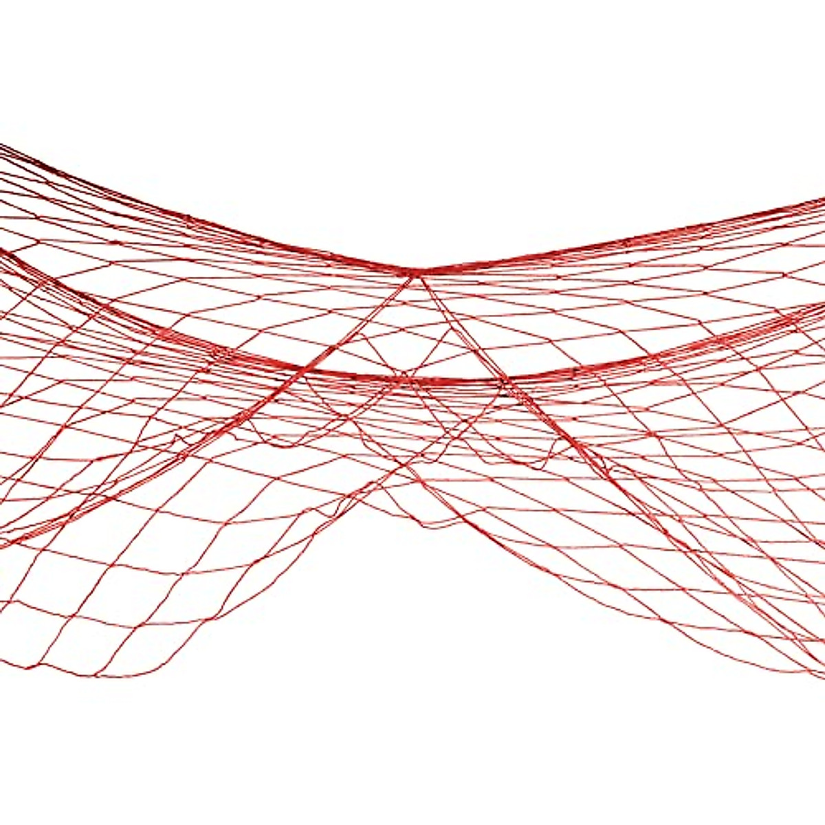 Beistle Red Cotton String Novelty Nautical Decorative Fish Netting Under The Sea Luau Party Supplies Red 4' x 12'