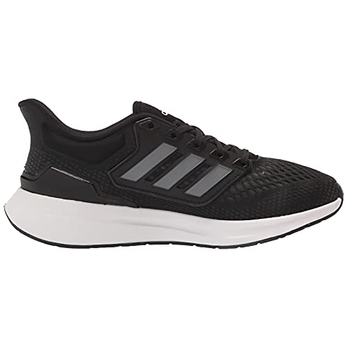 adidas Men's EQ21 Running Shoe Black/Iron Metallic/Carbon 10