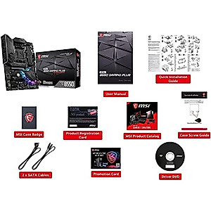 Micro Center AMD Ryzen 5 5600X Desktop Processor 6-core Up to 4.6GHz Unlocked with Wraith Stealth Cooler Bundle with MSI MPG B550 Gaming Plus ATX Gaming Motherboard (AMD AM4, DDR4, PCIe 4.0, M.2)