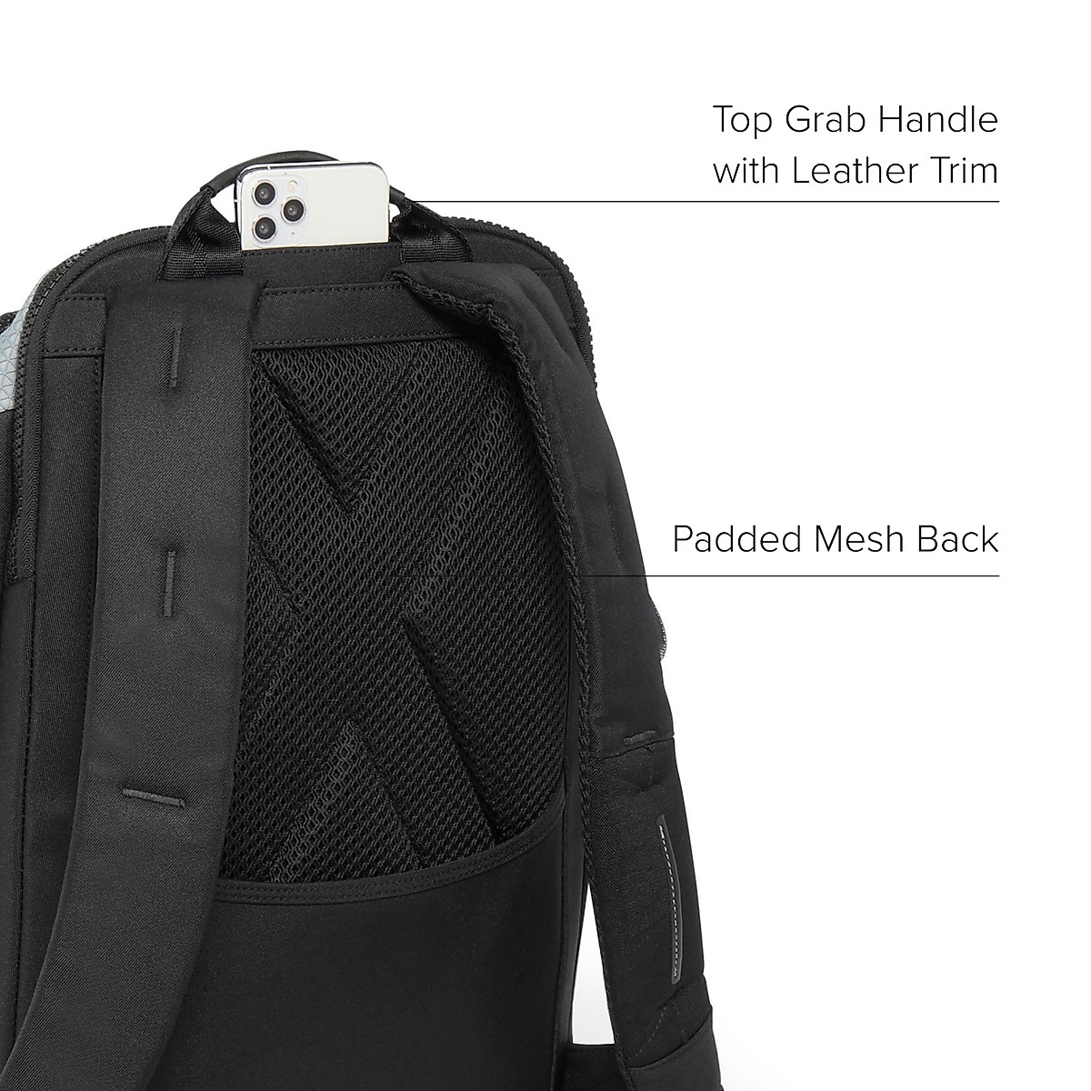 TUMI - Tahoe Finch Mens Laptop Backpack - Work and Travel - Padded Laptop Compartment Fits Up To A 15” PC or 16” MacBook - Nevado Grey