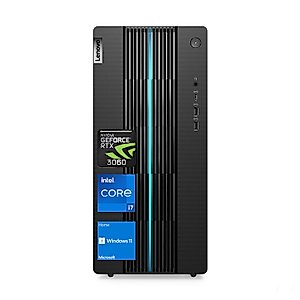 Lenovo IdeaCentre 5i Gaming Desktop, 12th Gen Intel Core i7-12700, Geforce RTX 3060, 64GB RAM, 2TB PCIe SSD + 8TB HDD, Wi-Fi 6, DisplayPort, HDMI, Windows 11 Home, Black
