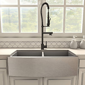 ZLINE Van Gogh Kitchen Faucet in Electric Matte Black (12-0140-EMB)