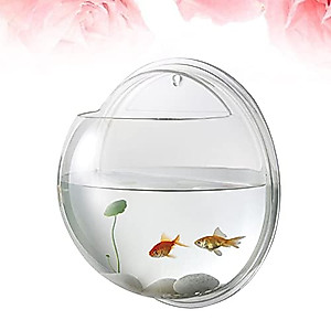 Mipcase Wall Fish Bowl, Hanging Fish Bowl Wall Mounted Fish Tank Wall Fish Tank Wall Fish Bubble