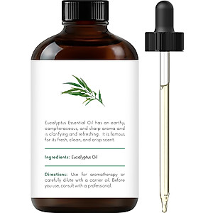 Handcraft Blends Eucalyptus Essential Oil - Huge 4 Fl Oz - 100% Pure and Natural - Premium Grade with Glass Dropper