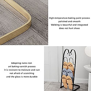 Household Products Cat Shaped Slippers Rack, Living Room Floor Multi Layer Wrought Iron Shoe Rack Simple Bathroom Toilet Slippers Shelf Dormitory Shoe Rack, for Entryway Bathroom Living Room