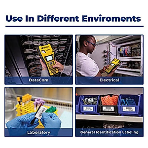 Brady BMP41 Portable Industrial Label Maker with Hard Case, Cable, AC Adapter, B595 Labels, Battery Pack,Yellow/Black