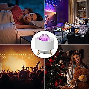 Auplf Galaxy Light Projector for Bedroom, Star Projector Sky Light with Bluetooth Speaker, White Noises&Remote Control, Romantic Night Light Projector for Bedroom Party Decor Birthday Day Gift