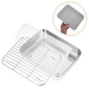 DECHOUS Dumpling Storage Box, Freezer Dumpling Storage Container with Lid Stainless Steel Food Storage for Multipurpose Use Metal Food Container Fridge Dumpling Box