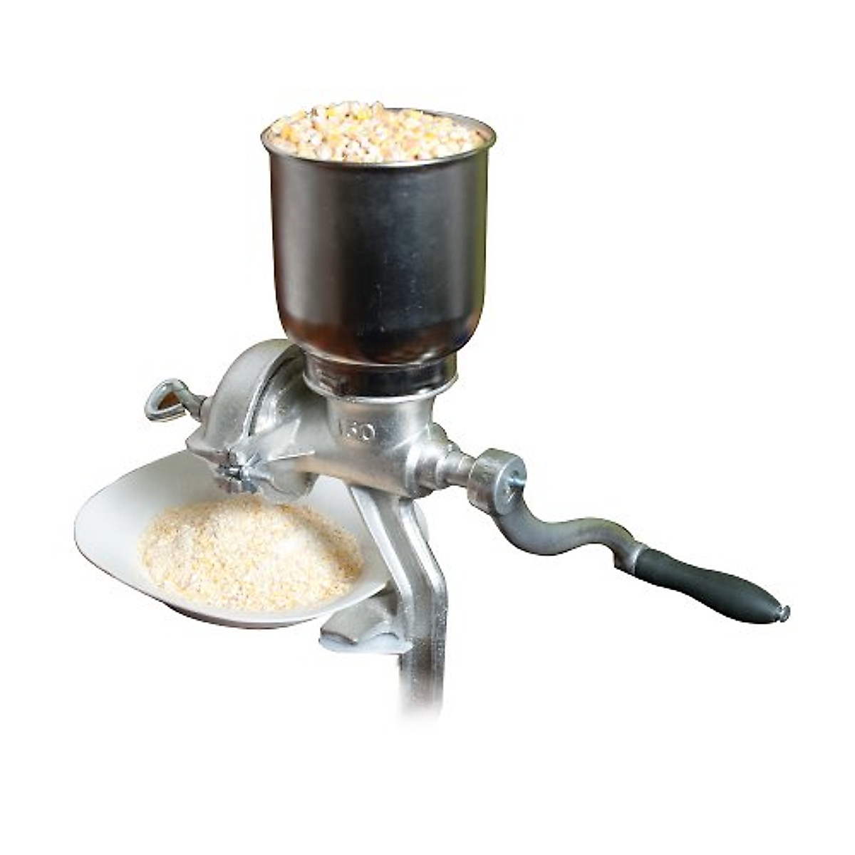 CHARD GM-150 Grain Mill, Tin Coated Cast Iron,Silver