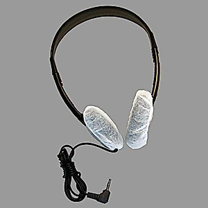 Scan Sound, Inc. Small Stretchable Headphone Covers - White - Bag of 100 - Stretches up to 2 1/2 inches