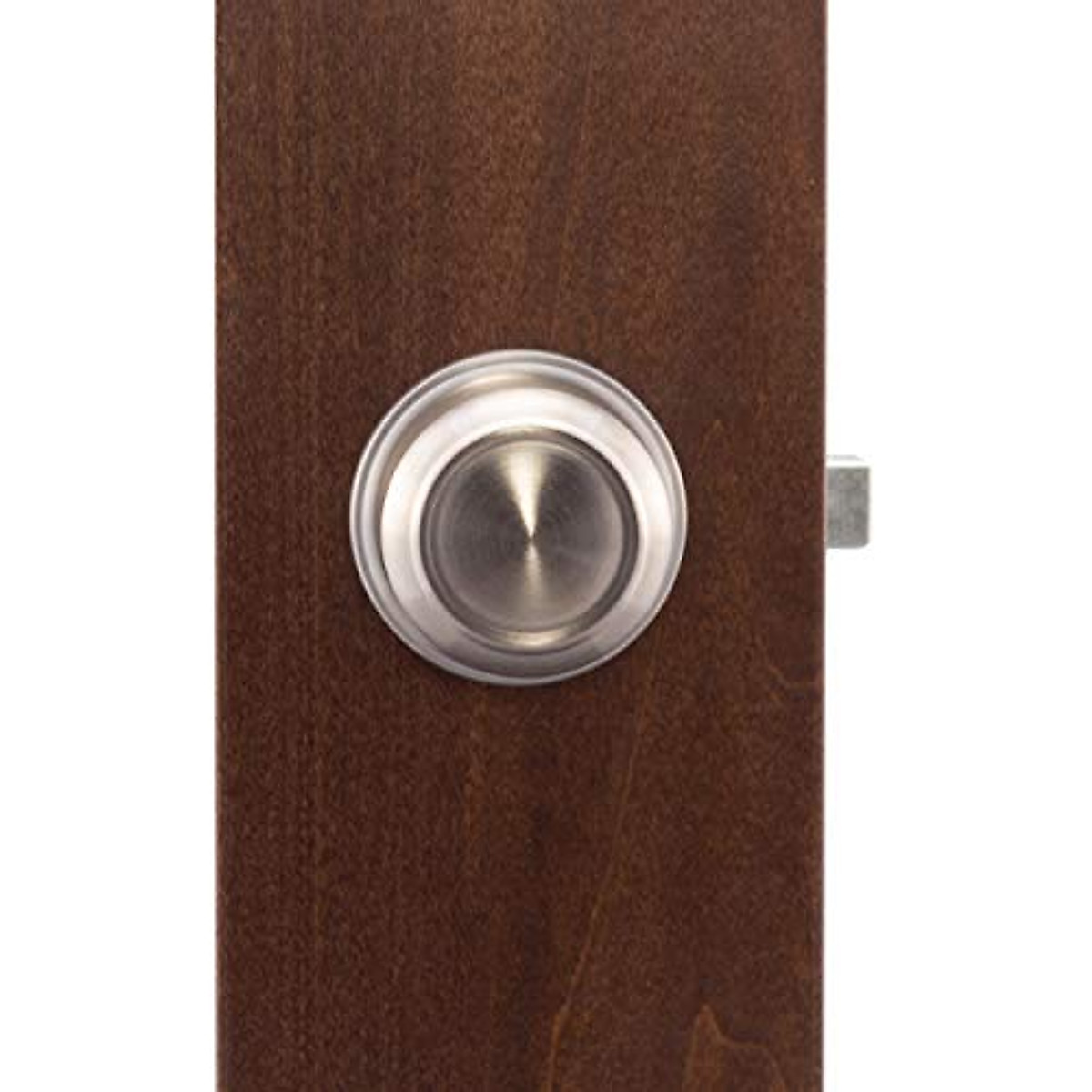 Copper Creek CK2020SS Colonial Door Knob, Passage Function, 1 Pack, Satin Stainless & Prime-Line E 2457 Satin Nickel, Dead Latch Door Strike (2 Pack)